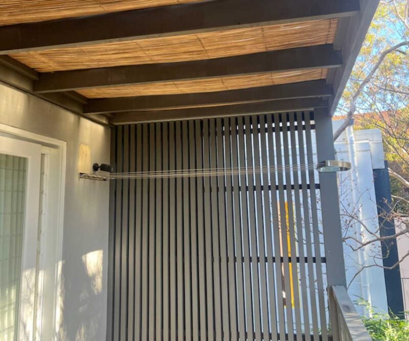 No.1 Stainless Steel Corner Clothesline for Post to Wall