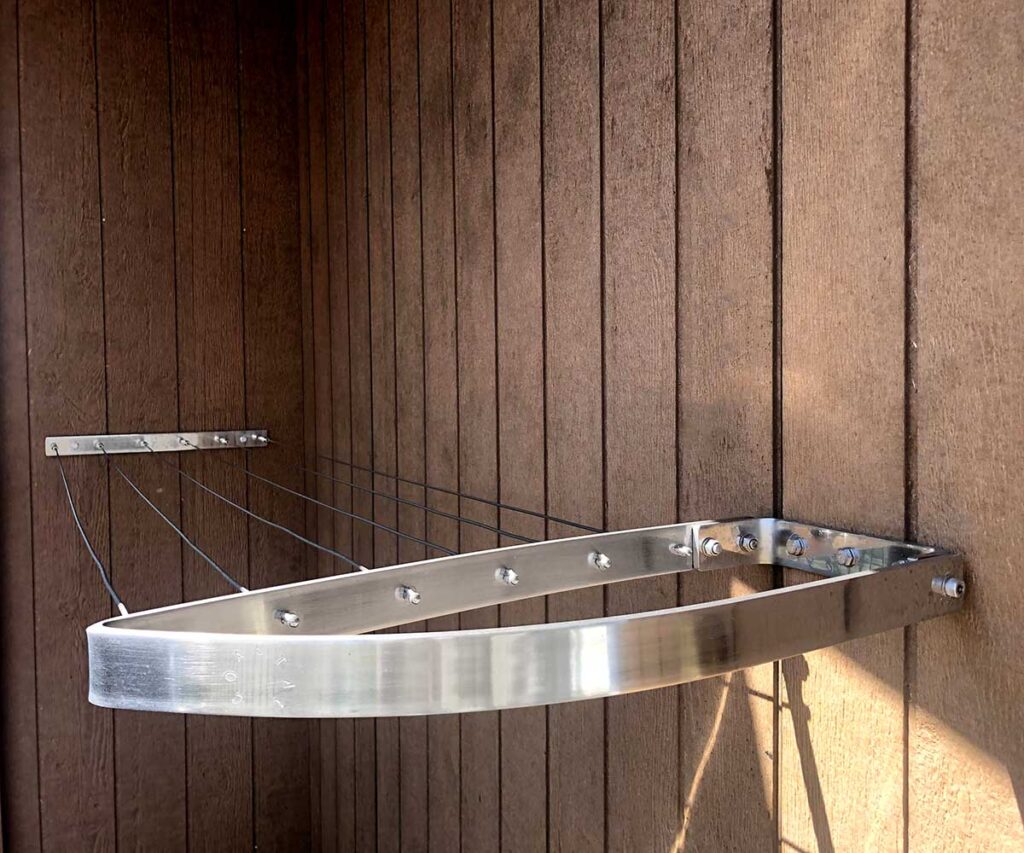 Top quality stainless steel Corner Clotheslines for Wall to Wall